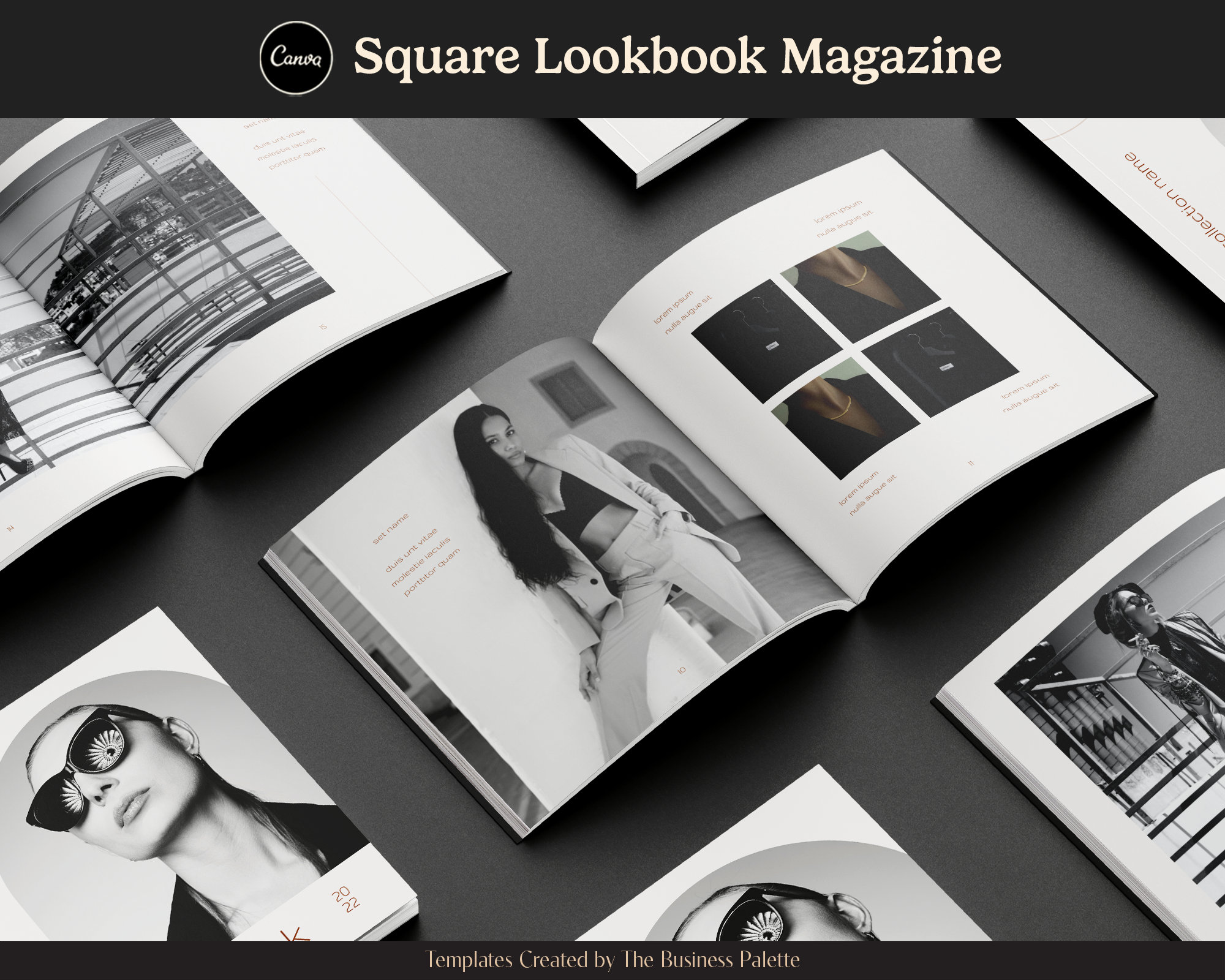 Minimalist Lookbook | Square Digital Magazine | 20 Pages Canva ...