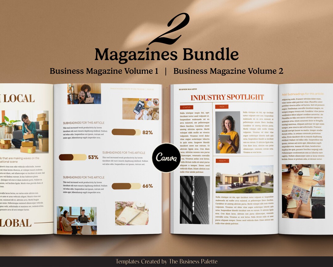 Two Magazines Bundle | Business Magazines Vol. 1 and 2 | Letter & A4 ...
