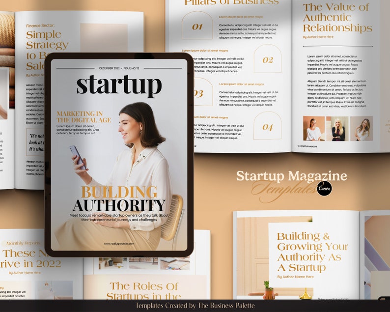 Business & Startup Magazines Bundle | Set of Three Templates ...
