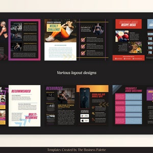 Vibrant Fitness Welcome Packet | Canva Templates | 24 Pages | Letter ...