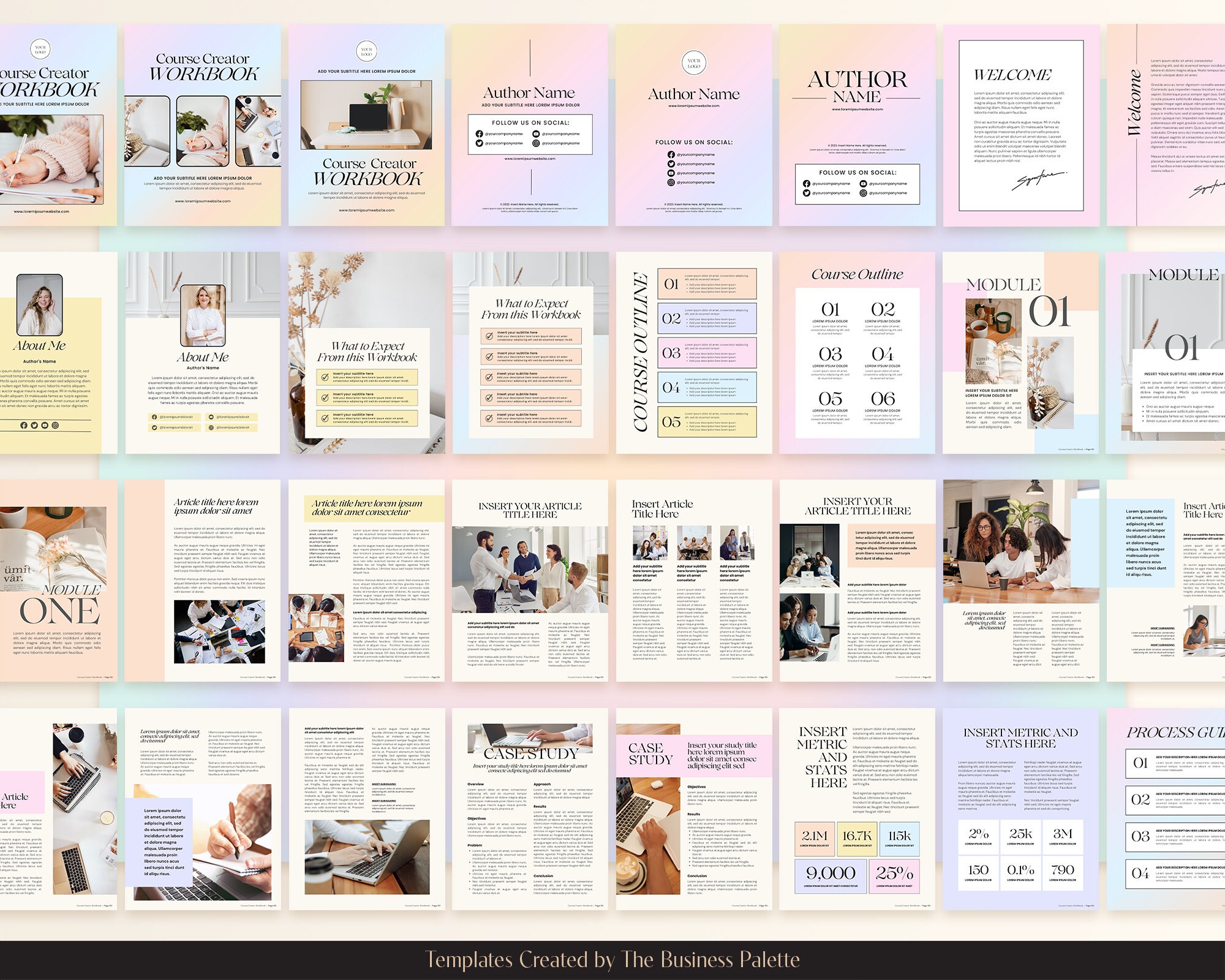 IRIS Course Creator Workbook Customizable in Canva 100 Pages Template ...