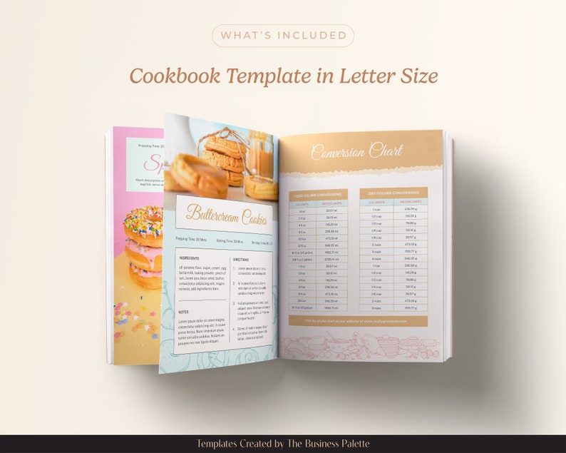 Baking Cookbook Creator | Customizable in Canva | 42 Pages Template ...