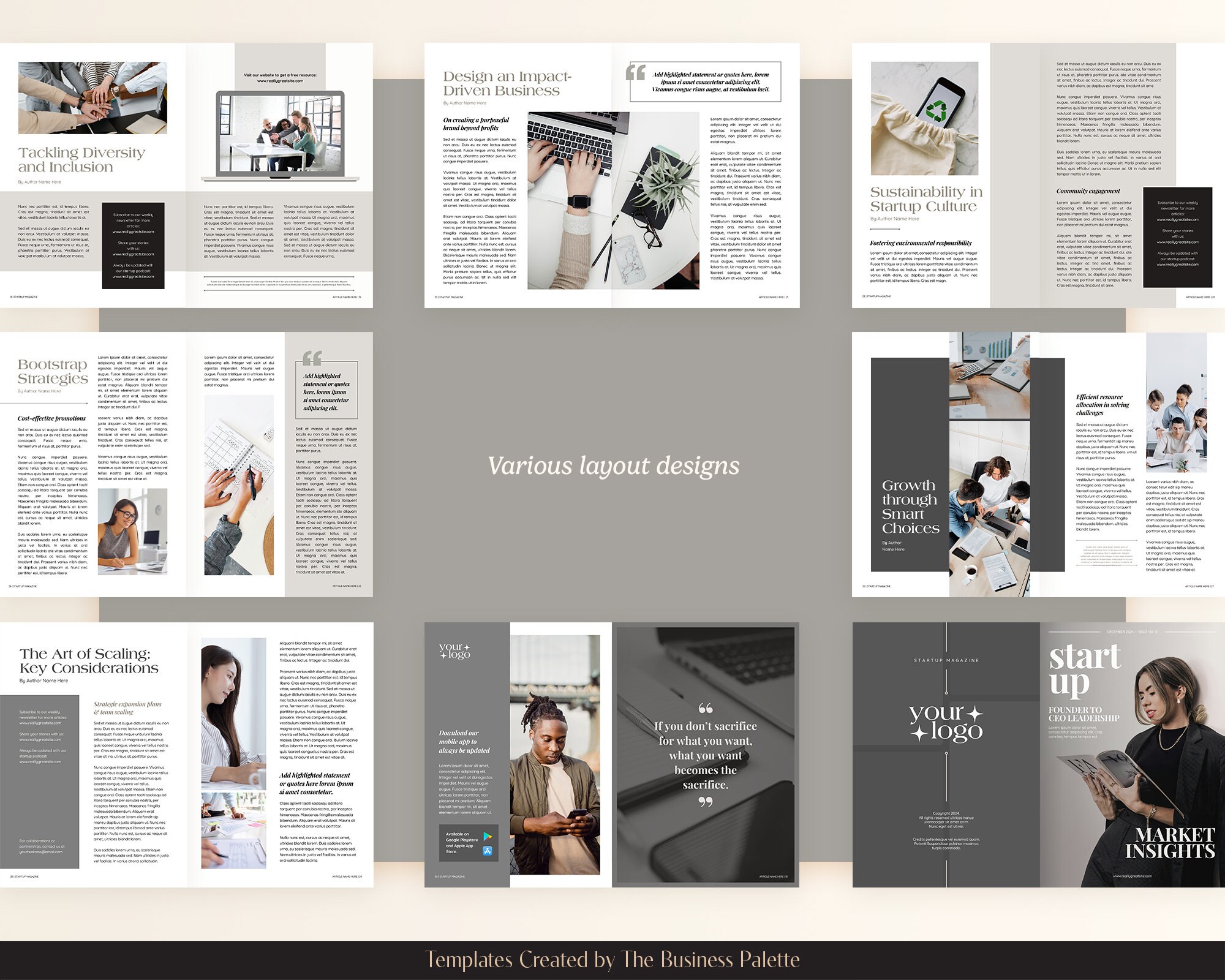 Startup Magazine Volume 2 | Customizable in Canva | 32 Pages Template ...