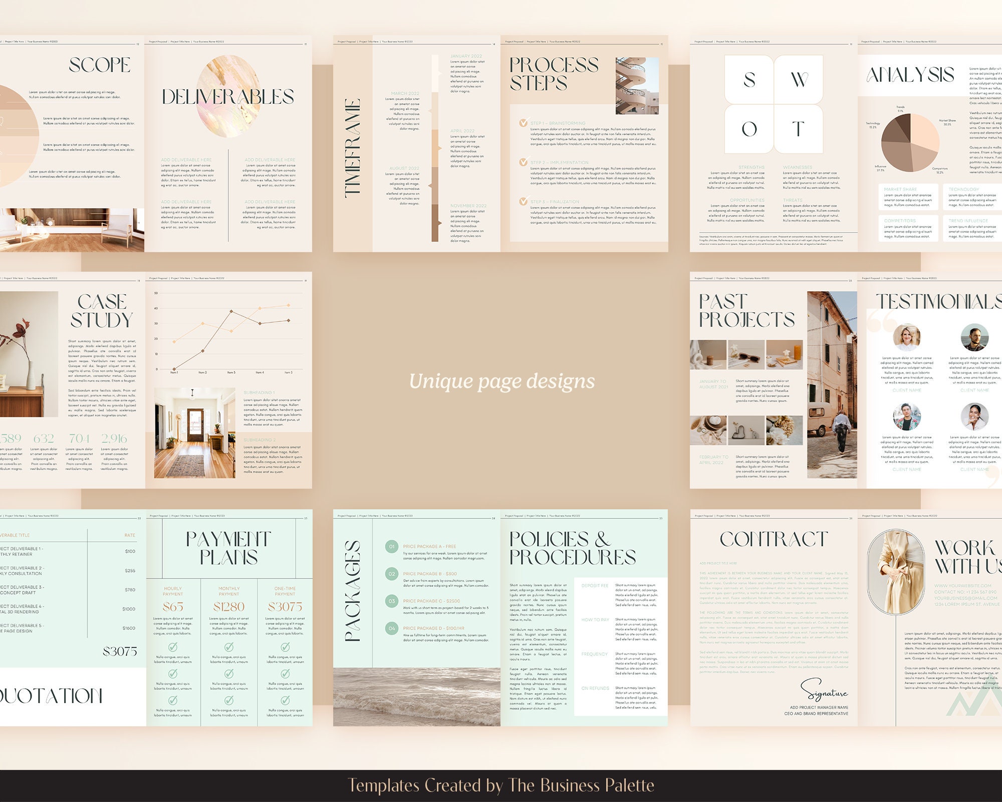Project Proposal Ebook | Customizable in Canva | 28 Pages Template ...