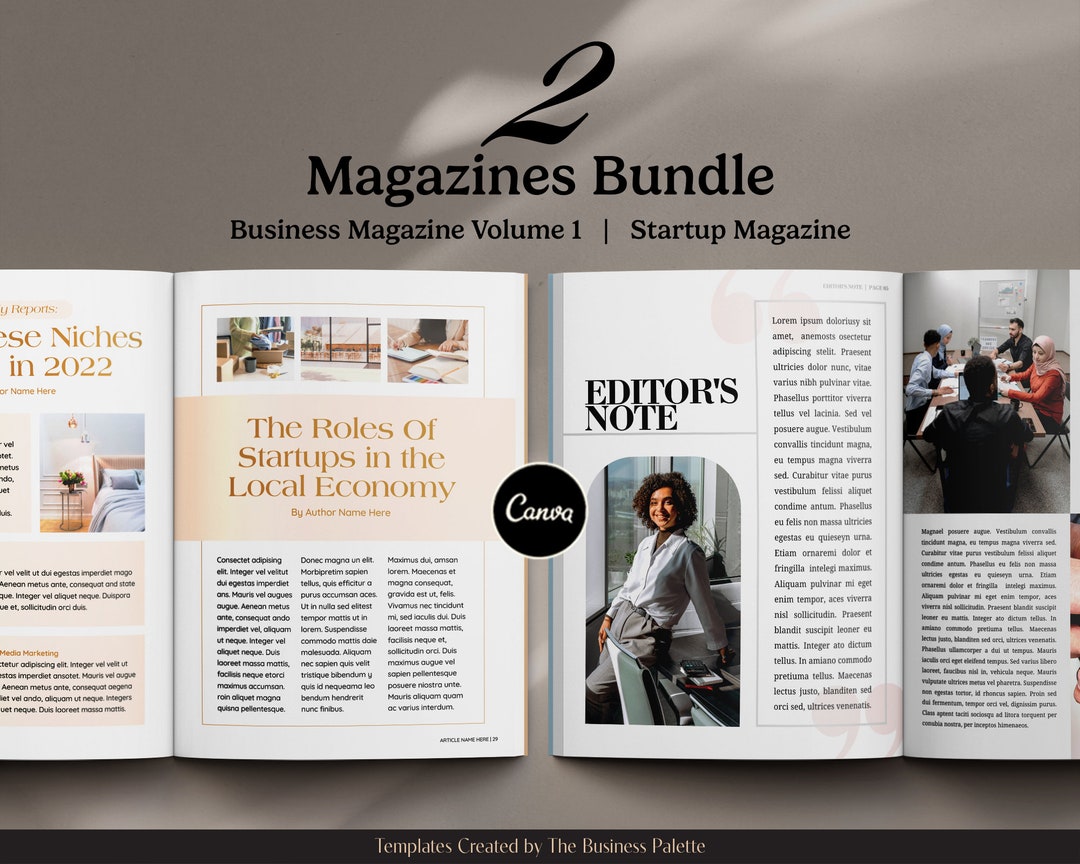 Two Magazines Bundle | Business Magazine Vol. 1 and Startup Magazine ...
