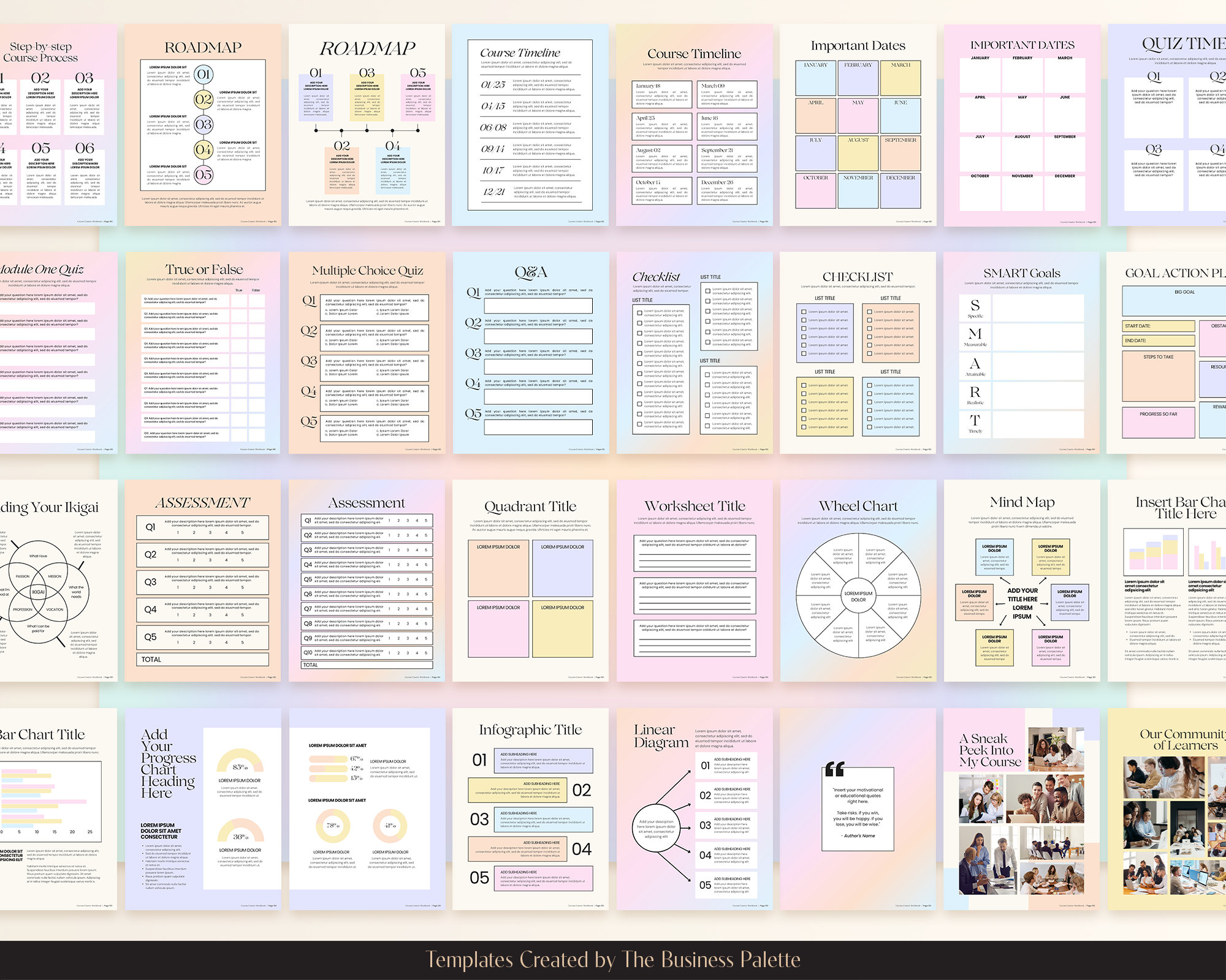 IRIS Course Creator Workbook Customizable in Canva 100 Pages Template ...