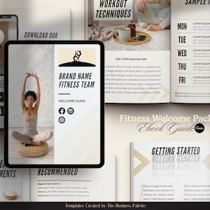 Neutral Fitness Welcome Packet | Canva Templates | 24 Pages | Letter ...