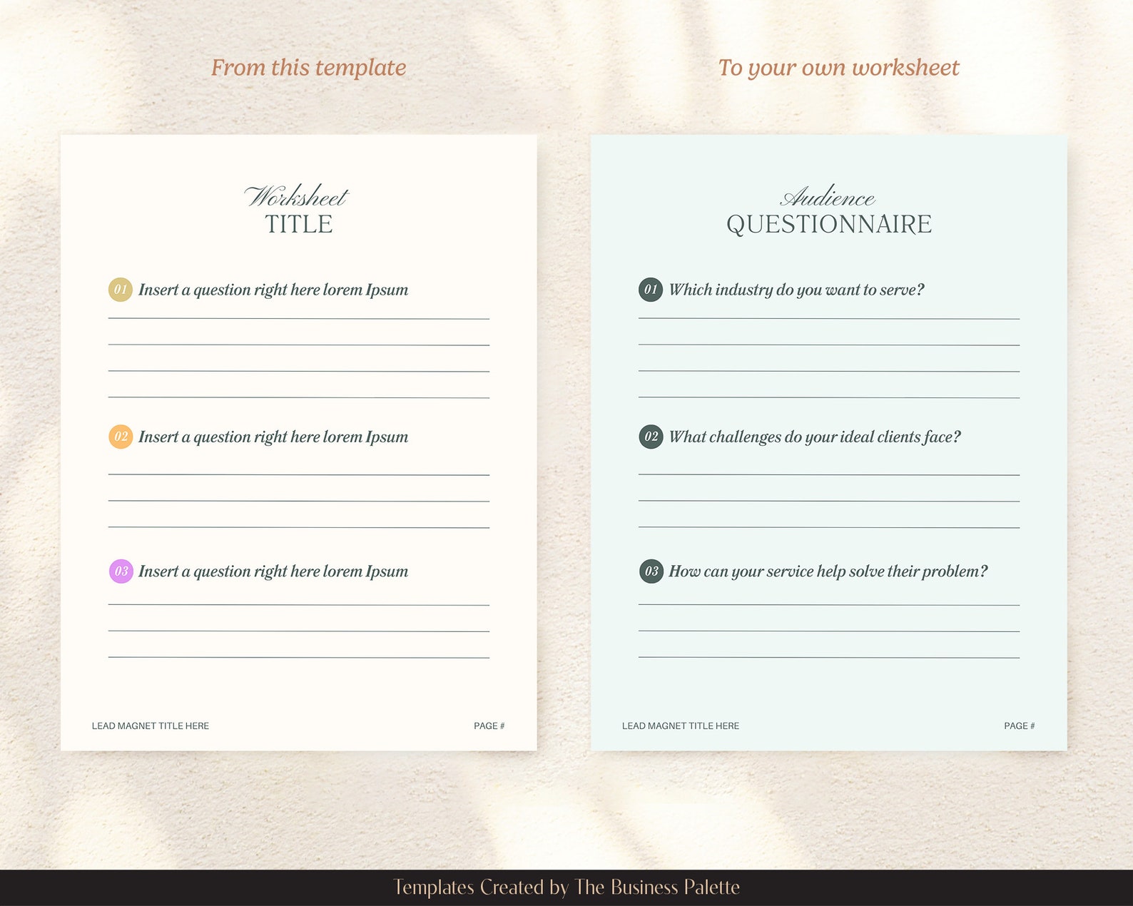Lead Magnet Worksheets Creator | Customizable in Canva | 25 Pages ...