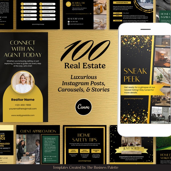 Trifold Brochure for Luxury Shops and Boutiques Customizable in Canva ...