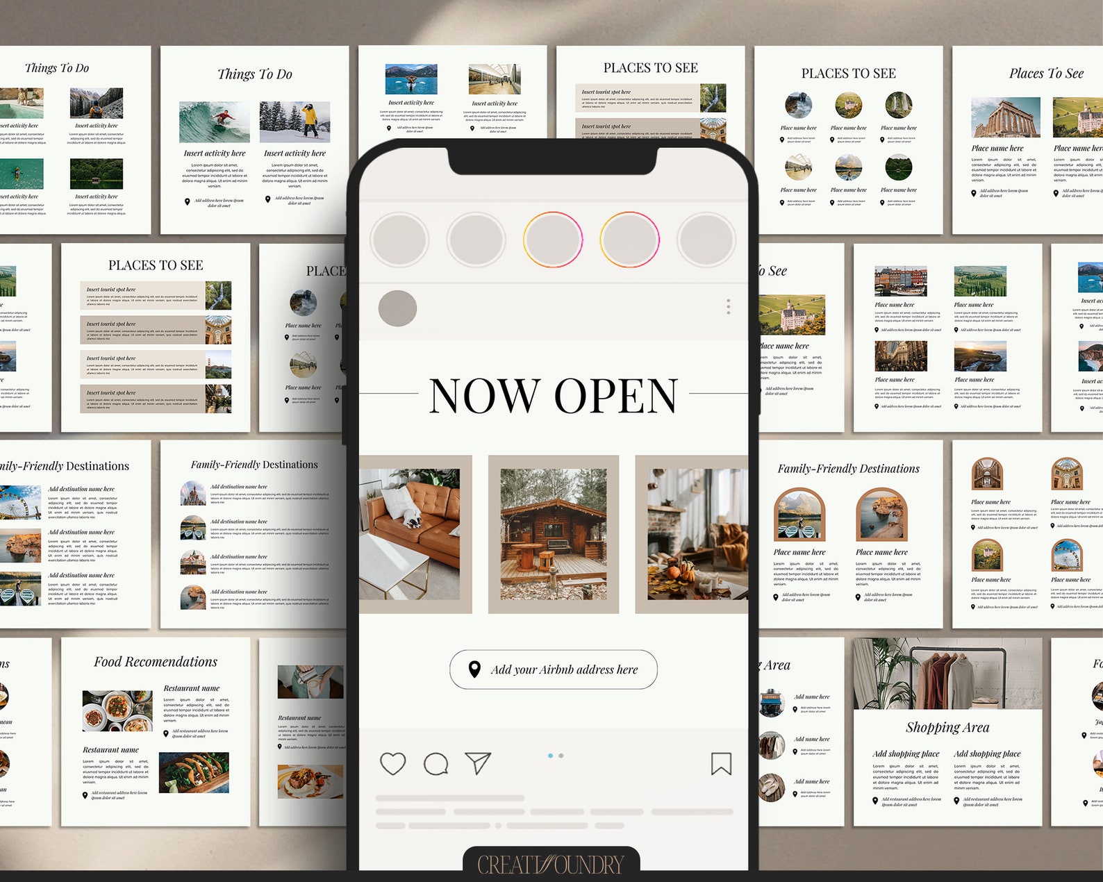 Airbnb Instagram Posts | Customizable in Canva | 100 Templates | 1080 X ...