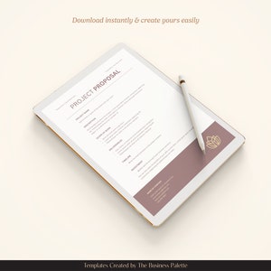 Project Proposal | Customizable in Canva | Letter & A4 Sizes ...