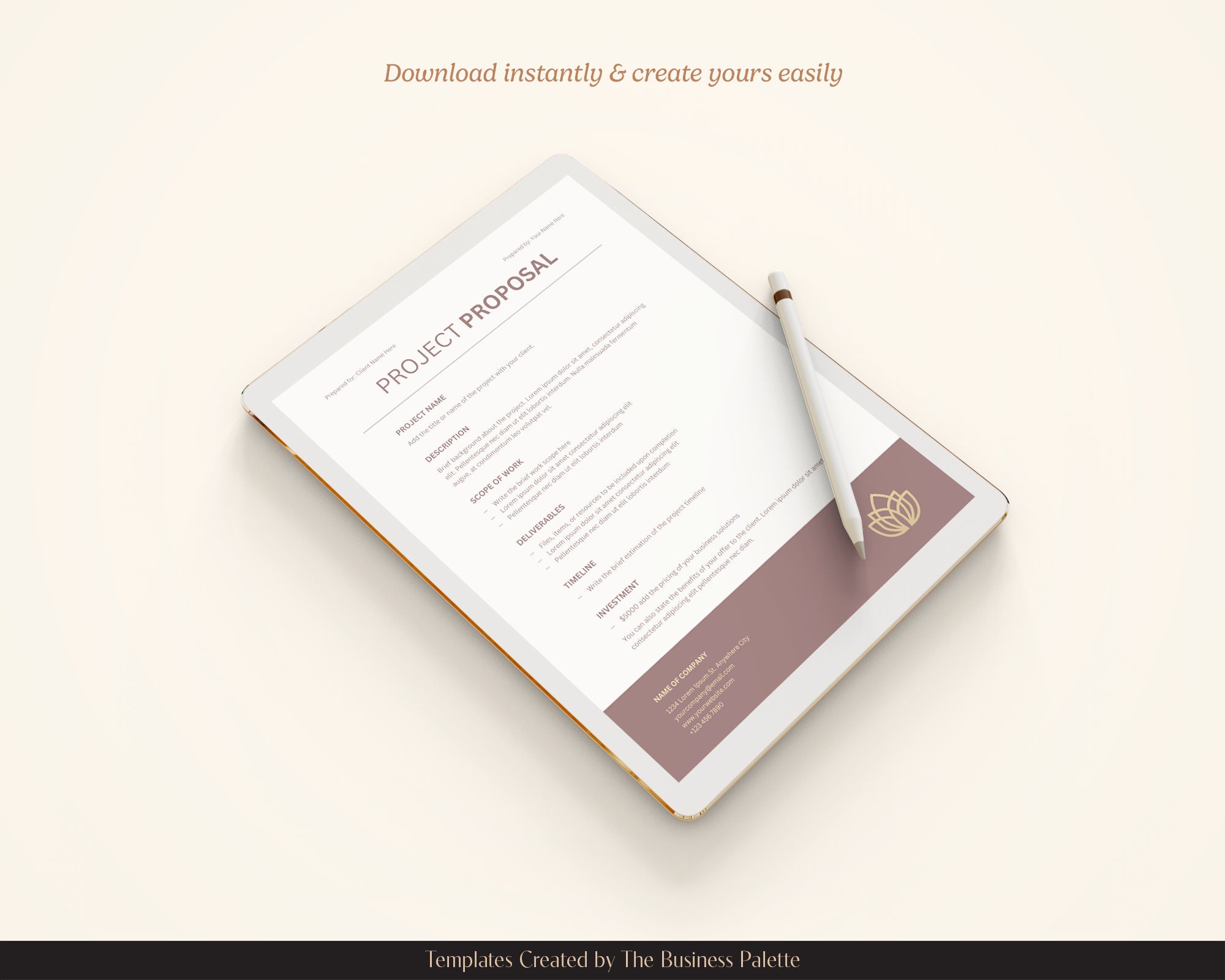 Project Proposal | Customizable in Canva | Letter & A4 Sizes ...