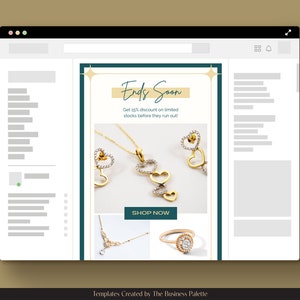 Luxury Ecommerce Emails Set | 50 Canva Templates | Email Flow Creator ...