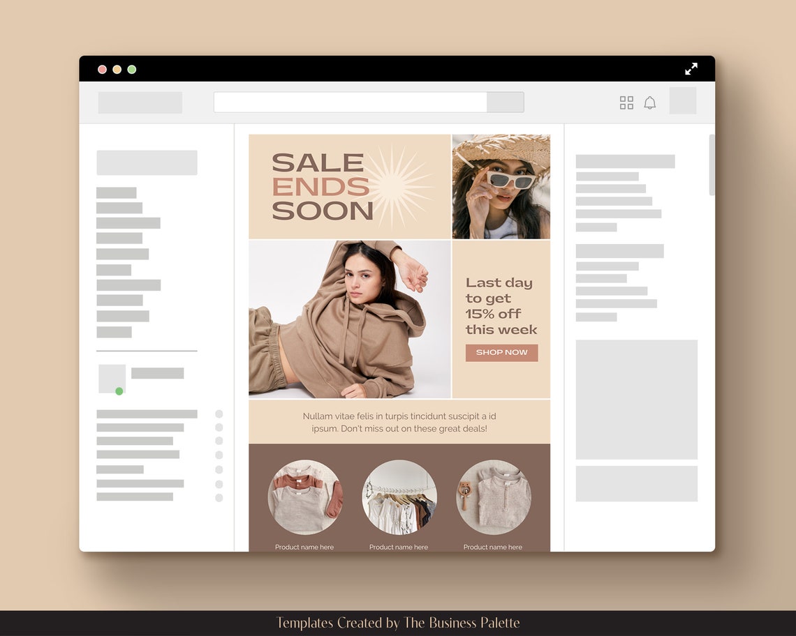 Fashion Ecommerce Email Set | 50 Canva Templates | Email Flow Creator ...