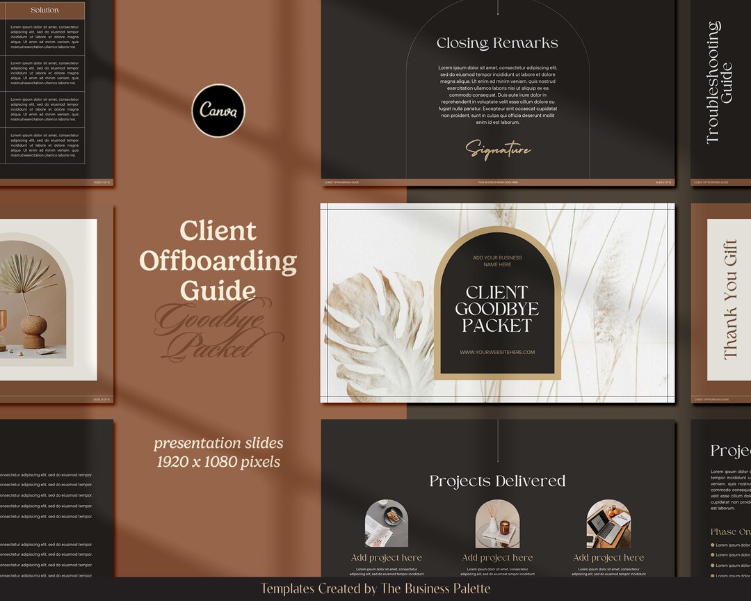 LEONE Client Offboarding Guide Slides | Customizable in Canva | 16 ...
