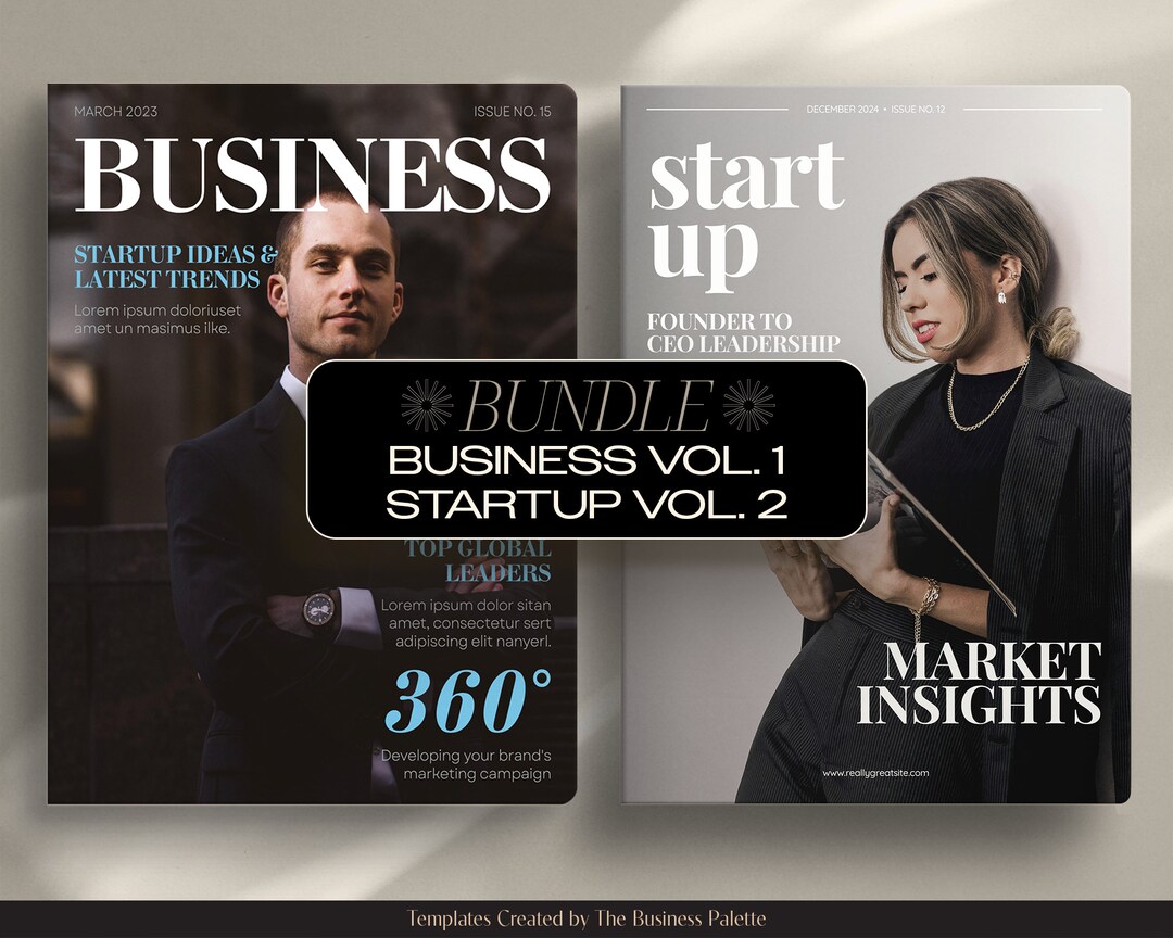 Magazine Bundle | Business Magazine Vol. 1 Second Version and Startup ...