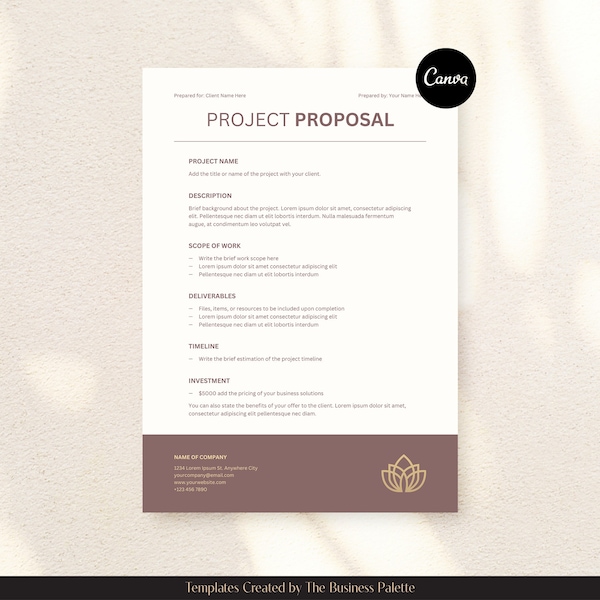 Minimalist Layout for Canva - Etsy