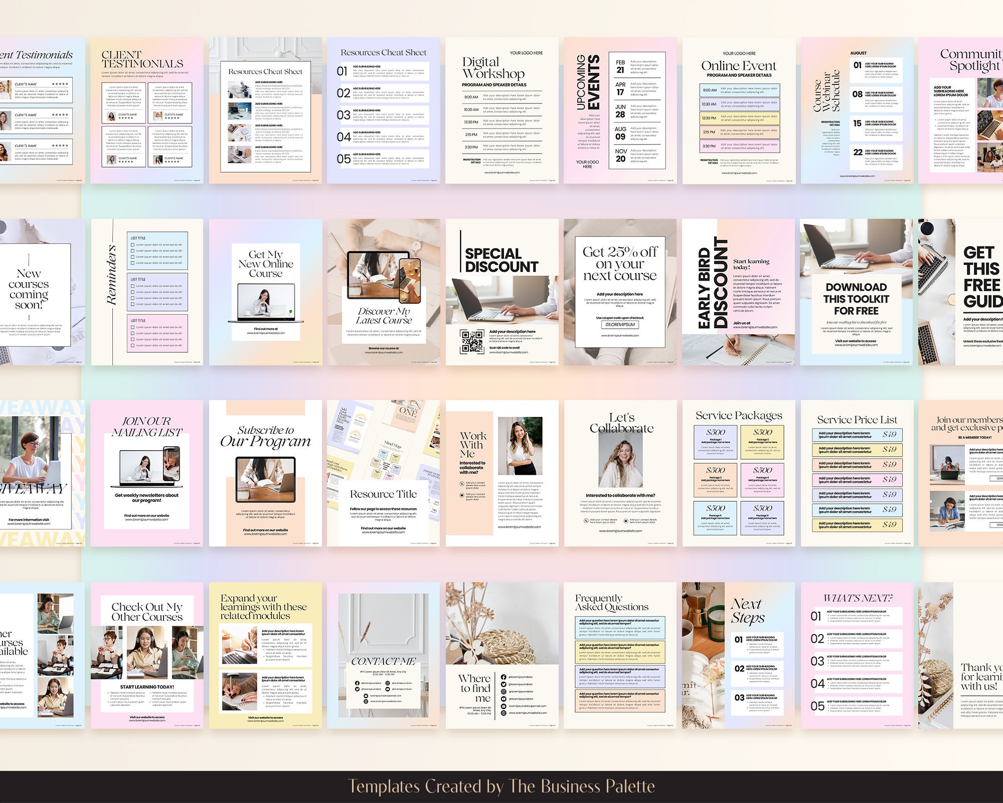 IRIS Course Creator Workbook Customizable in Canva 100 Pages Template ...