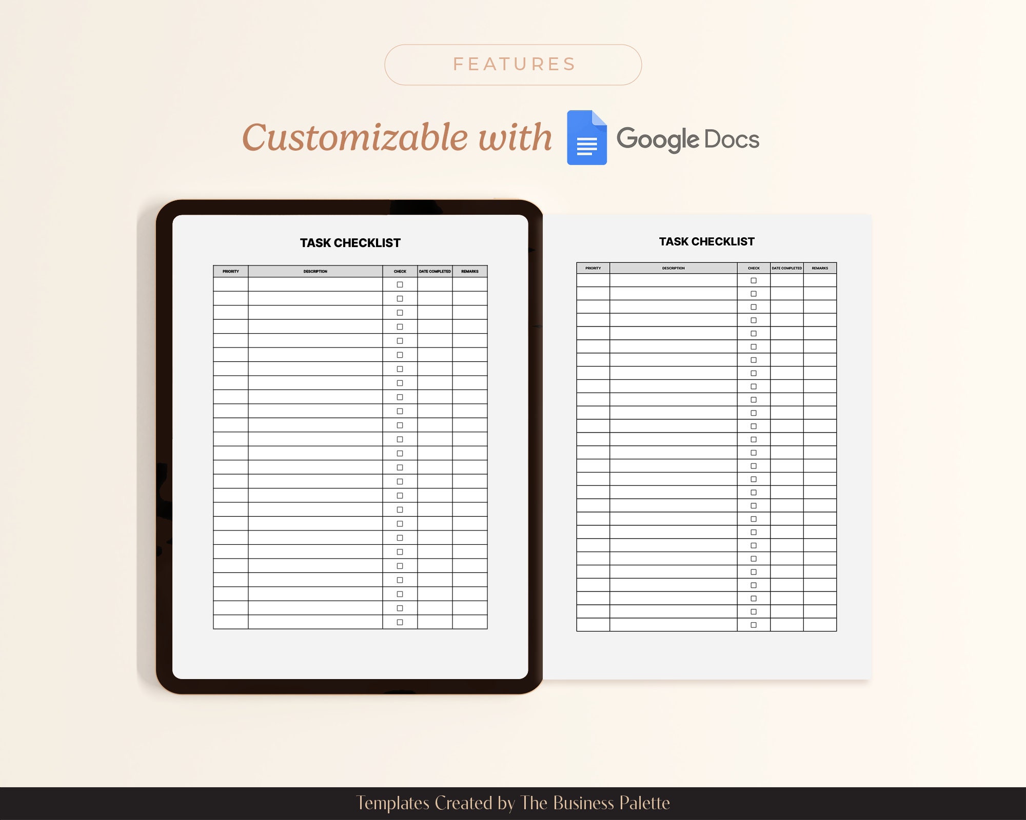 Task Checklist Template | Fillable in Adobe Acrobat | Fully ...