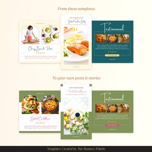45 Food Templates | Instagram Posts & Stories | Customizable in Canva ...