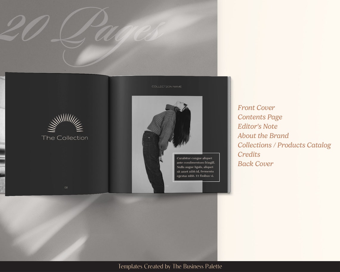 Minimalist Lookbook | Square Digital Magazine | 20 Pages Canva ...
