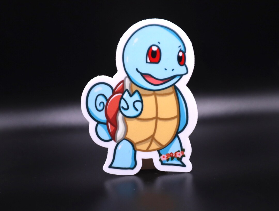 Squirtle Die Cut Sticker From Pokémon Flowers, Anime, Squirtle Squad ...