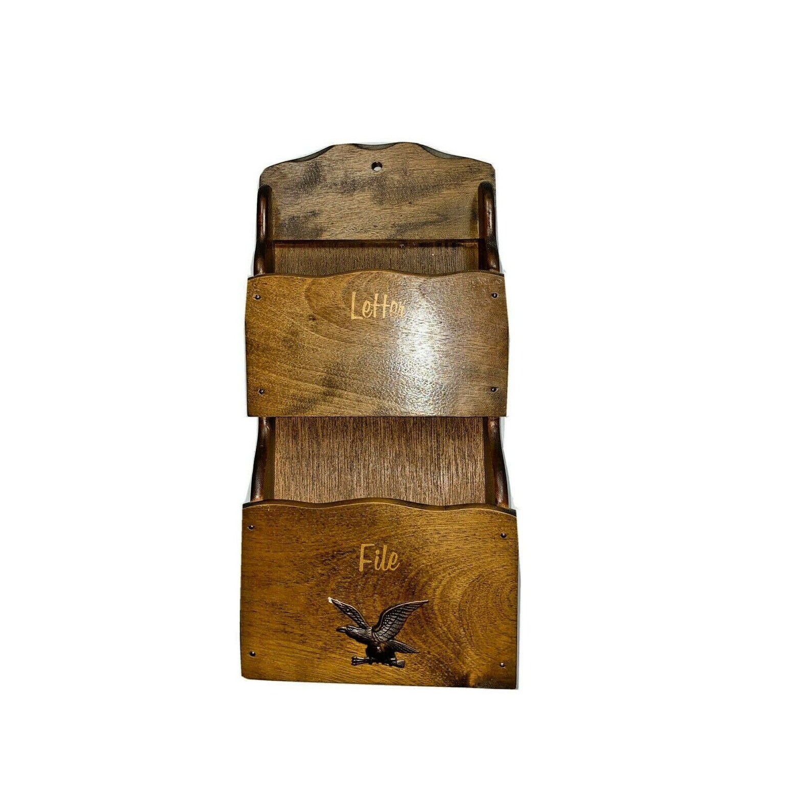 Vintage 1950s 60s Giftwood Japan Wooden Mail Slot Wall Decor Retro ...