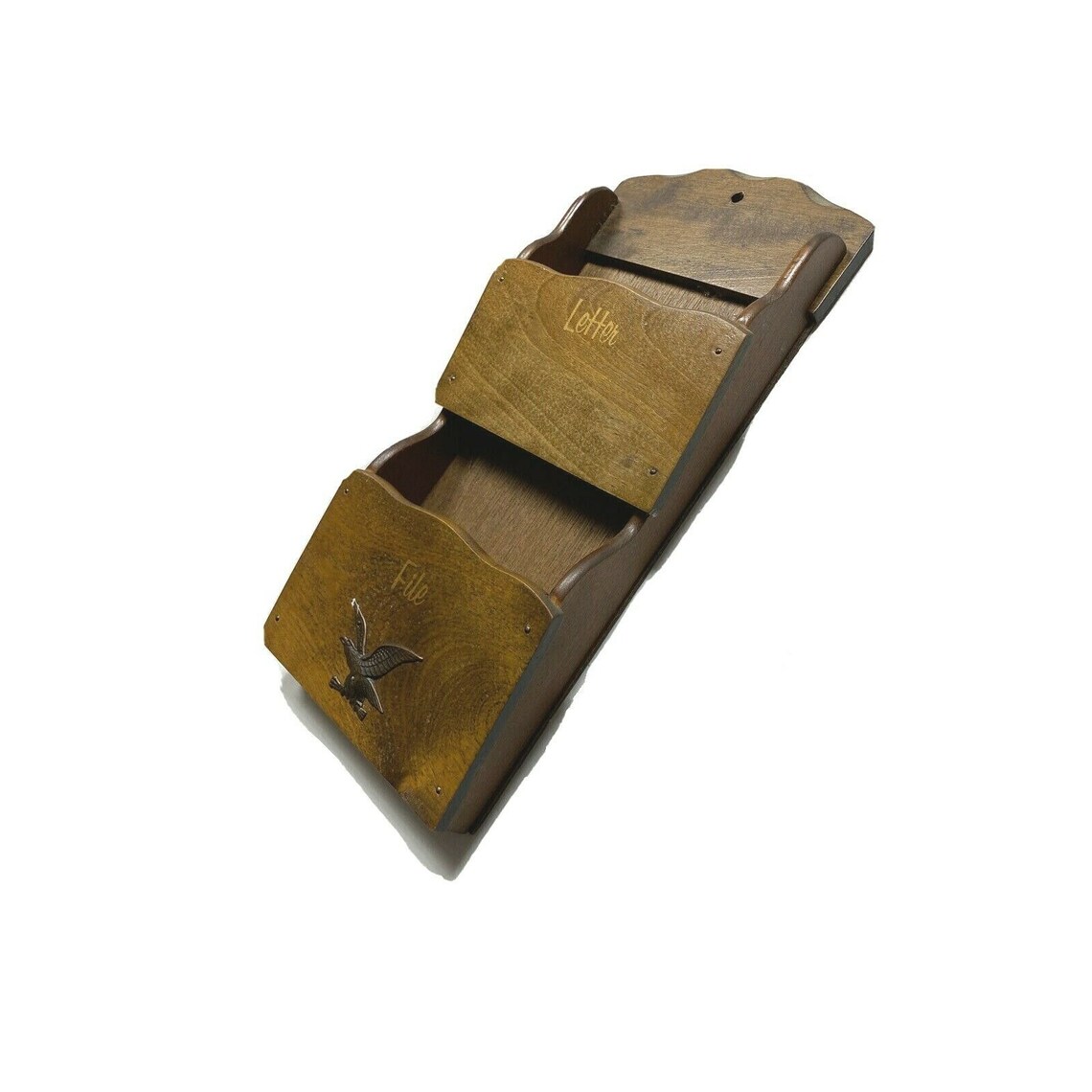 Vintage 1950s 60s Giftwood Japan Wooden Mail Slot Wall Decor Retro ...