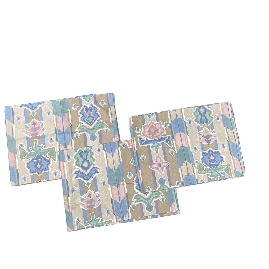 Set of 3 Vintage Southwestern Valances: 70s Retro Window Treatments - Etsy
