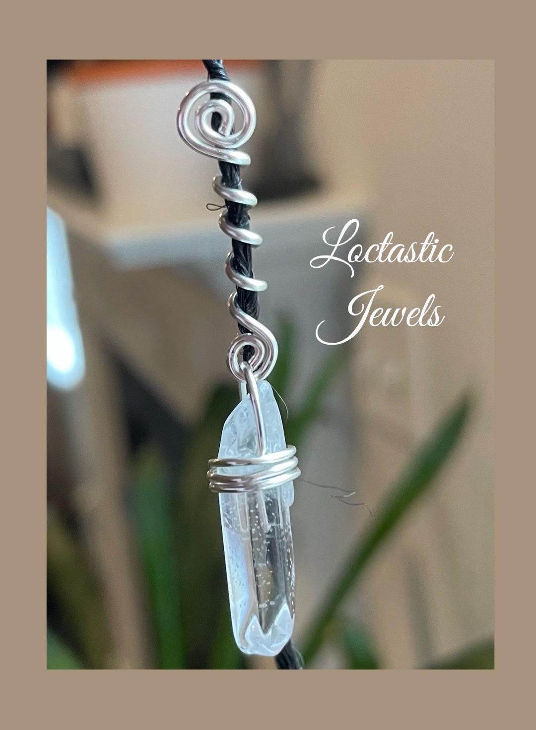 Clear Quartz Microloc Sisterlock Jewelry - Etsy