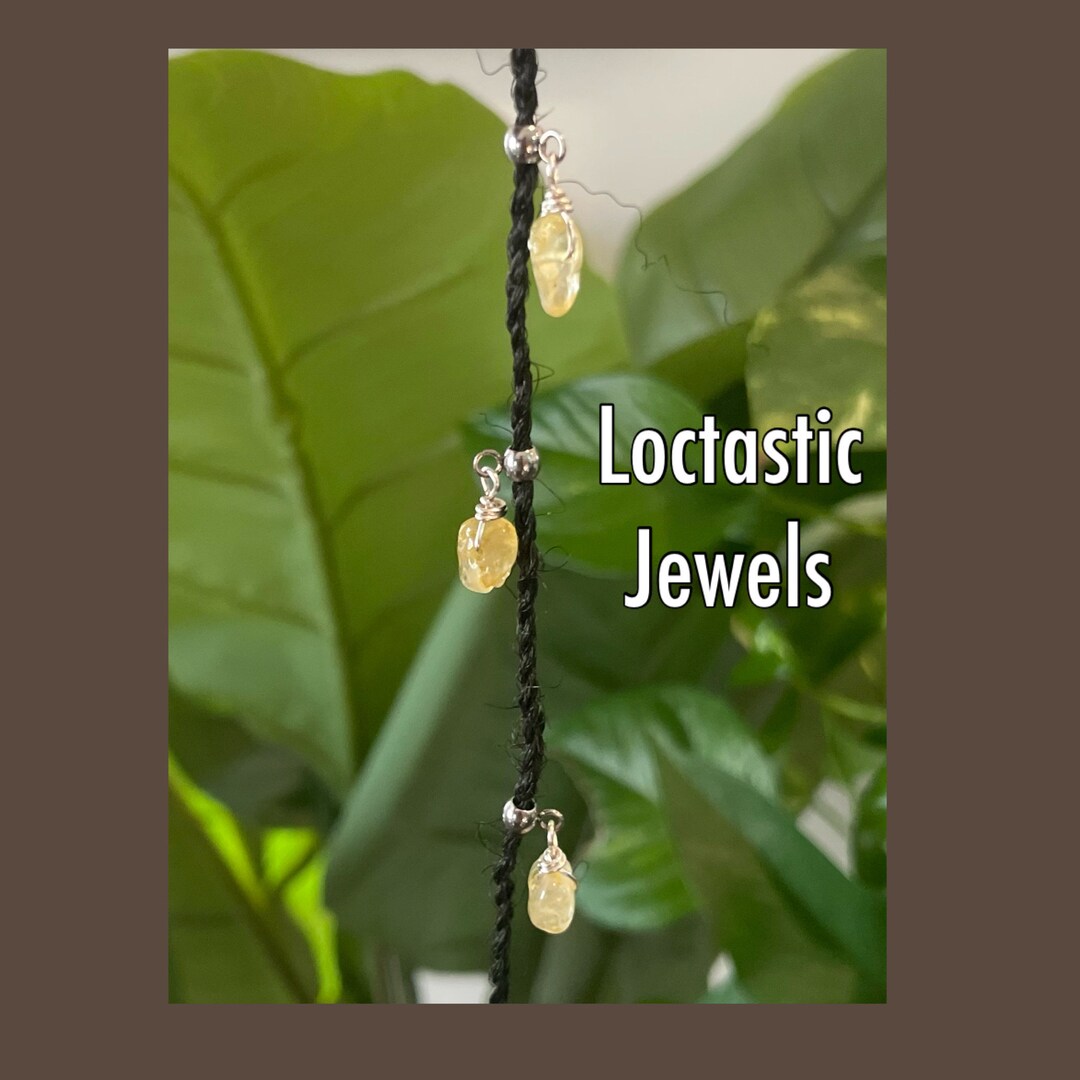 Stainless Steel Loc Beads W/ Crystals for Sisterlocks/microlocs (3 Pcs ...