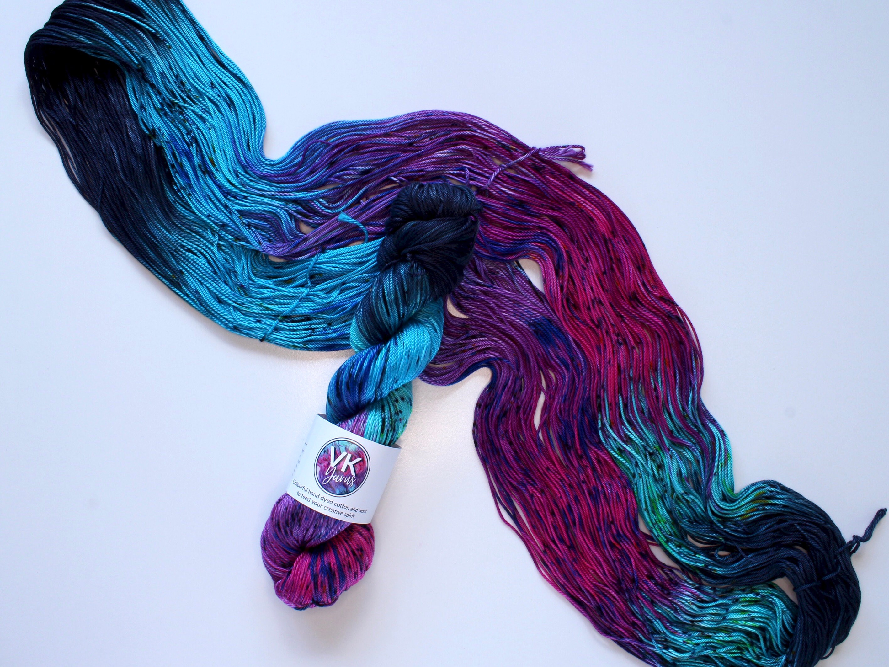 Hand Dyed Yarn - Galaxy - on Cotton or Wool Bases. - Etsy