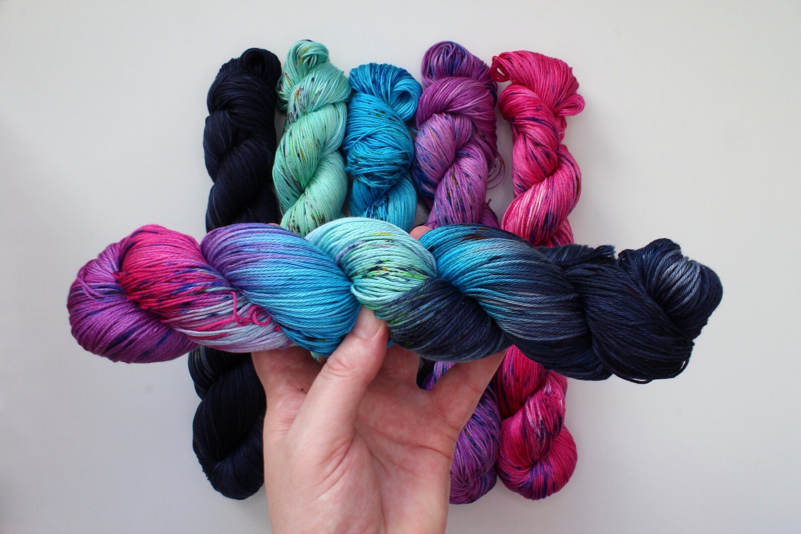 Hand Dyed Yarn - Galaxy - on Cotton or Wool Bases. - Etsy