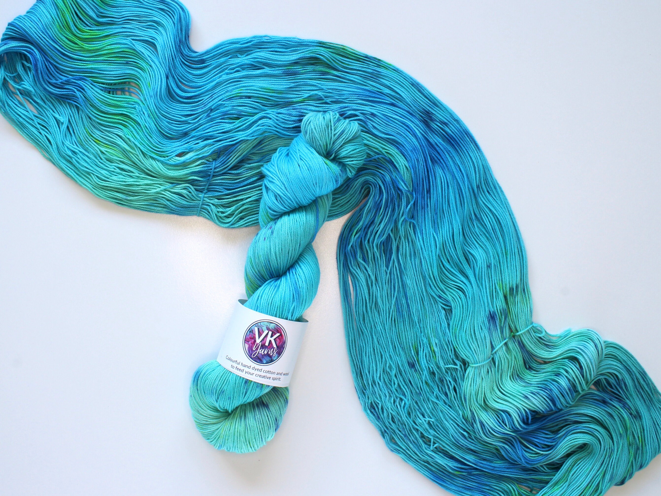 Hand Dyed Yarn Mermaid on Cotton or Wool bases. | Etsy