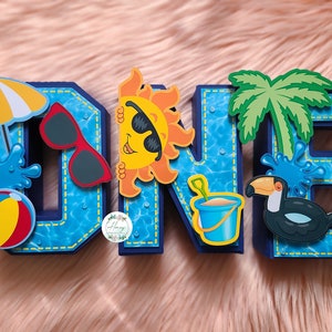 Summer 3D Letters, Pool Party Decoration, Summer Party Decoration, Pool ...