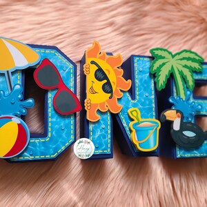 Summer 3D Letters, Pool Party Decoration, Summer Party Decoration, Pool ...