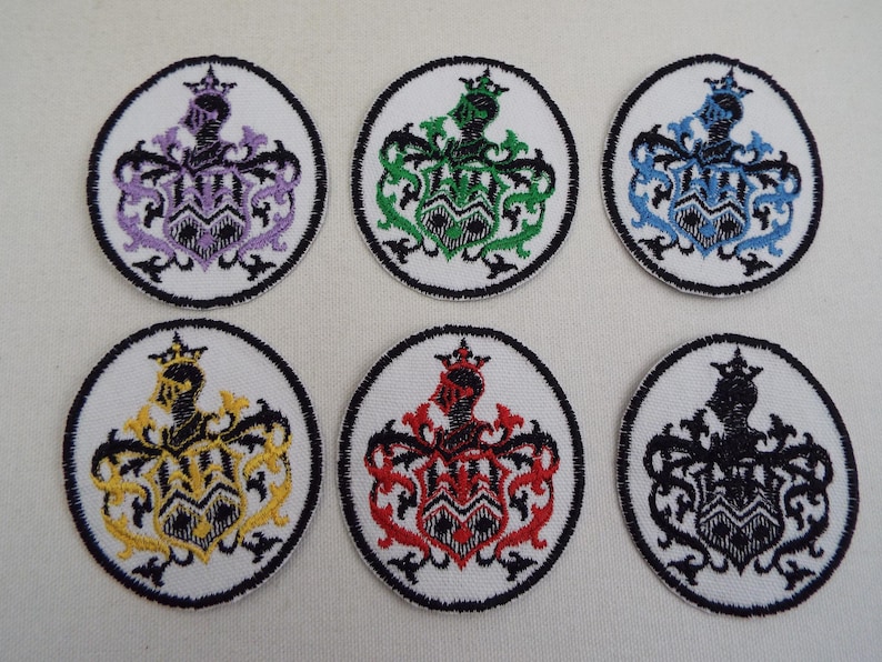 Medieval Heraldry Knight Shield Embroidered Iron on Patch - Etsy