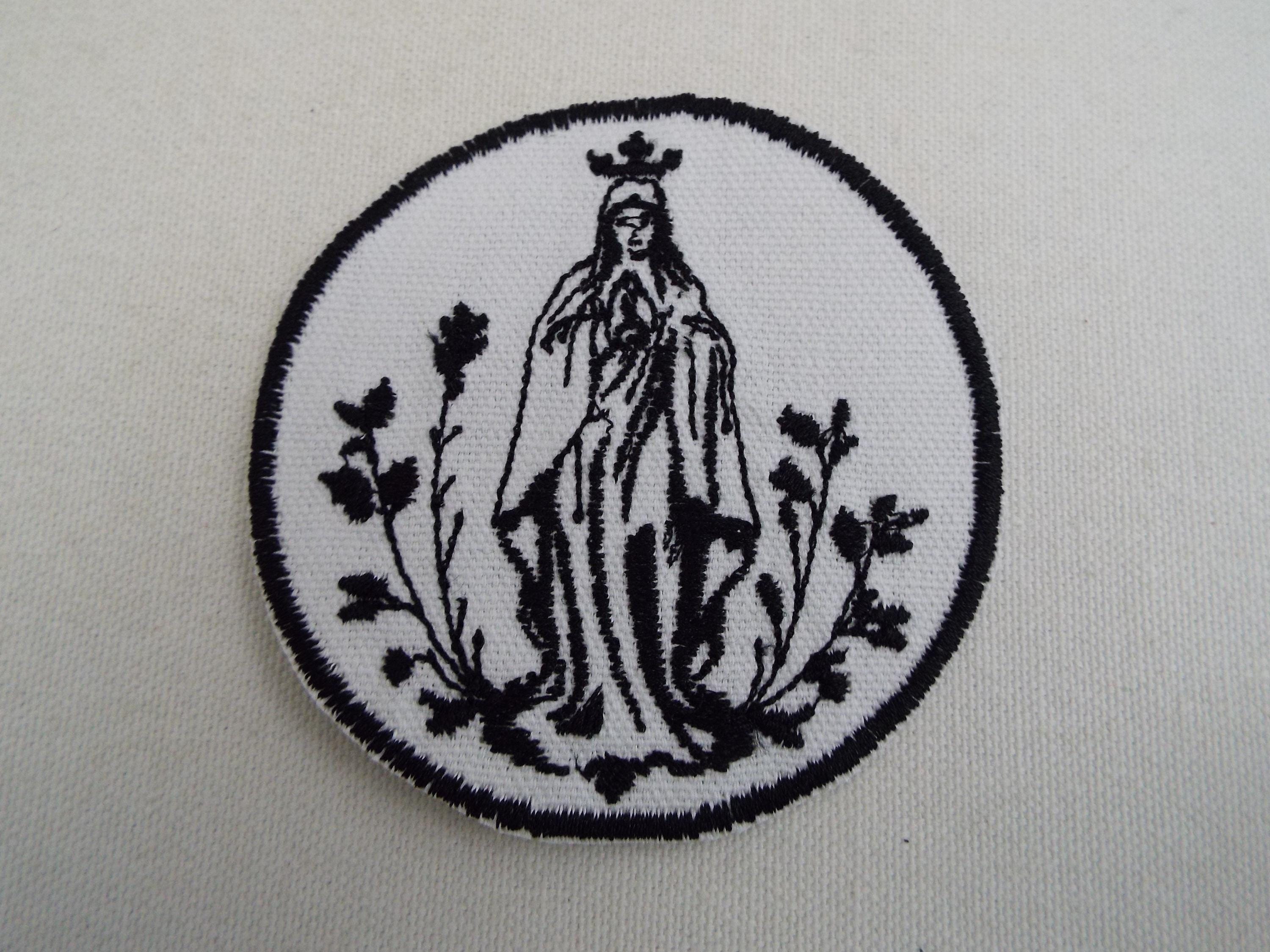 Virgin Mary Madonna Iron-on Embroidered Patch - Etsy