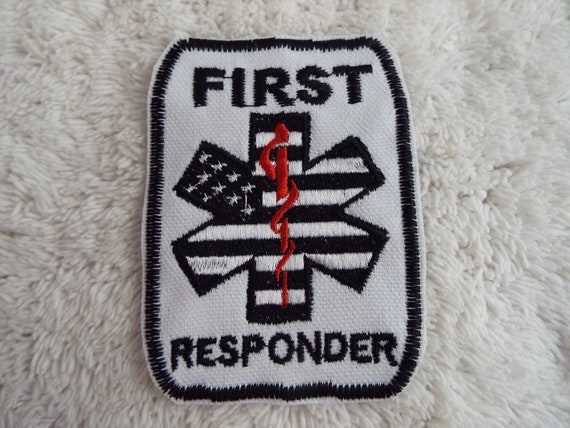First Responder Embroidered Iron on Patch | Etsy