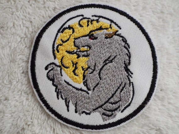 Werewolf Embroidery Iron-on Patch | Etsy