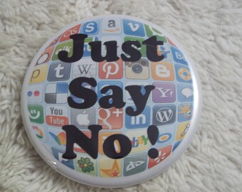 Just Say No Button - Etsy