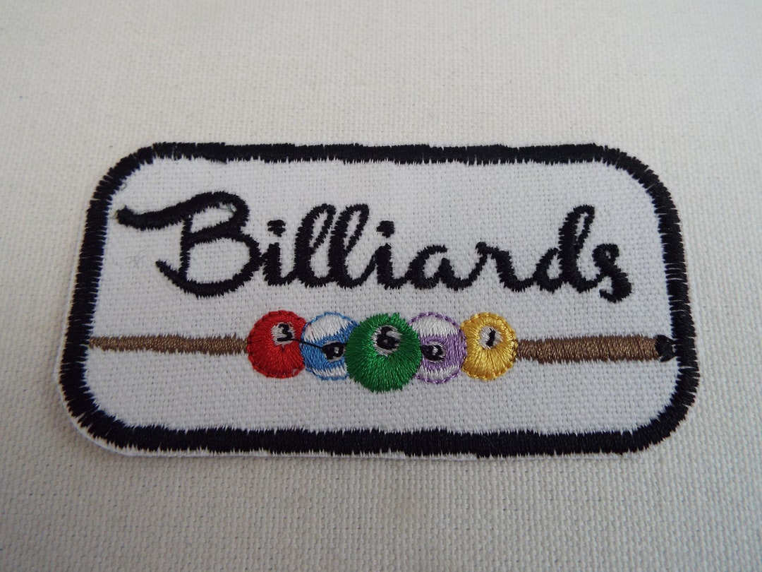 Billiards Pool Balls Cue Stick Embroidery Iron-on Patch - Etsy
