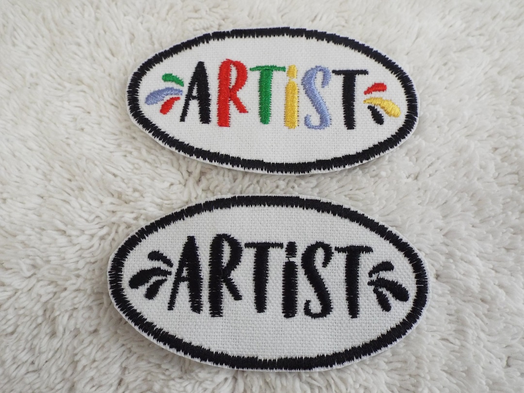 ARTIST Embroidered Iron on Patch - Etsy