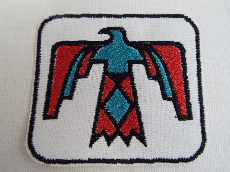 Southwestern Thunderbird Embroidery Iron-on Patch - Etsy