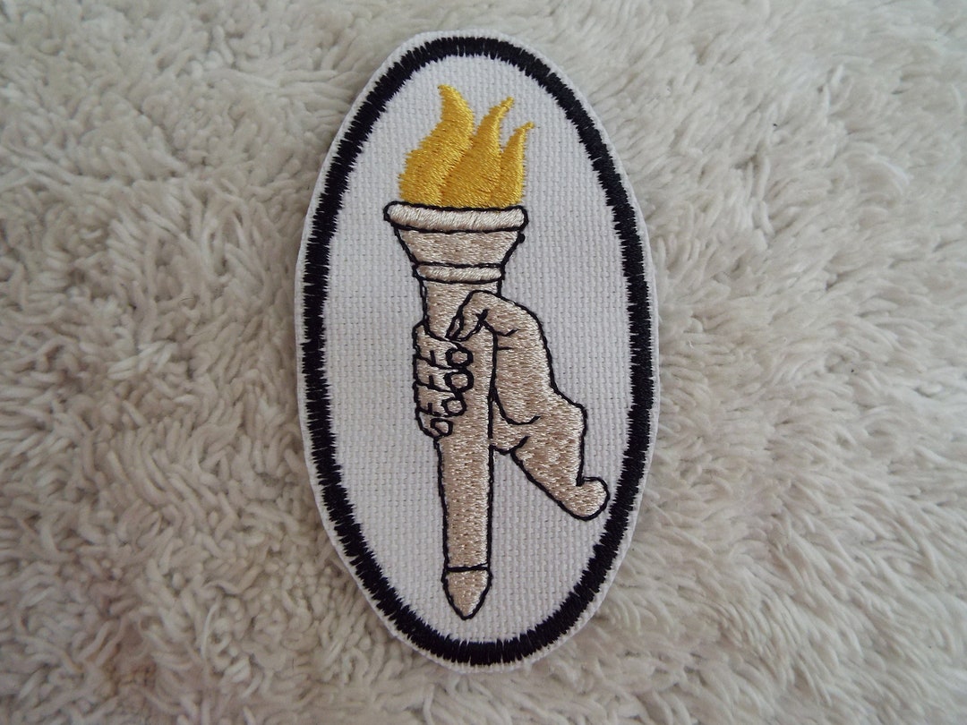 Olympic Torch Embroidery Iron-on Patch - Etsy