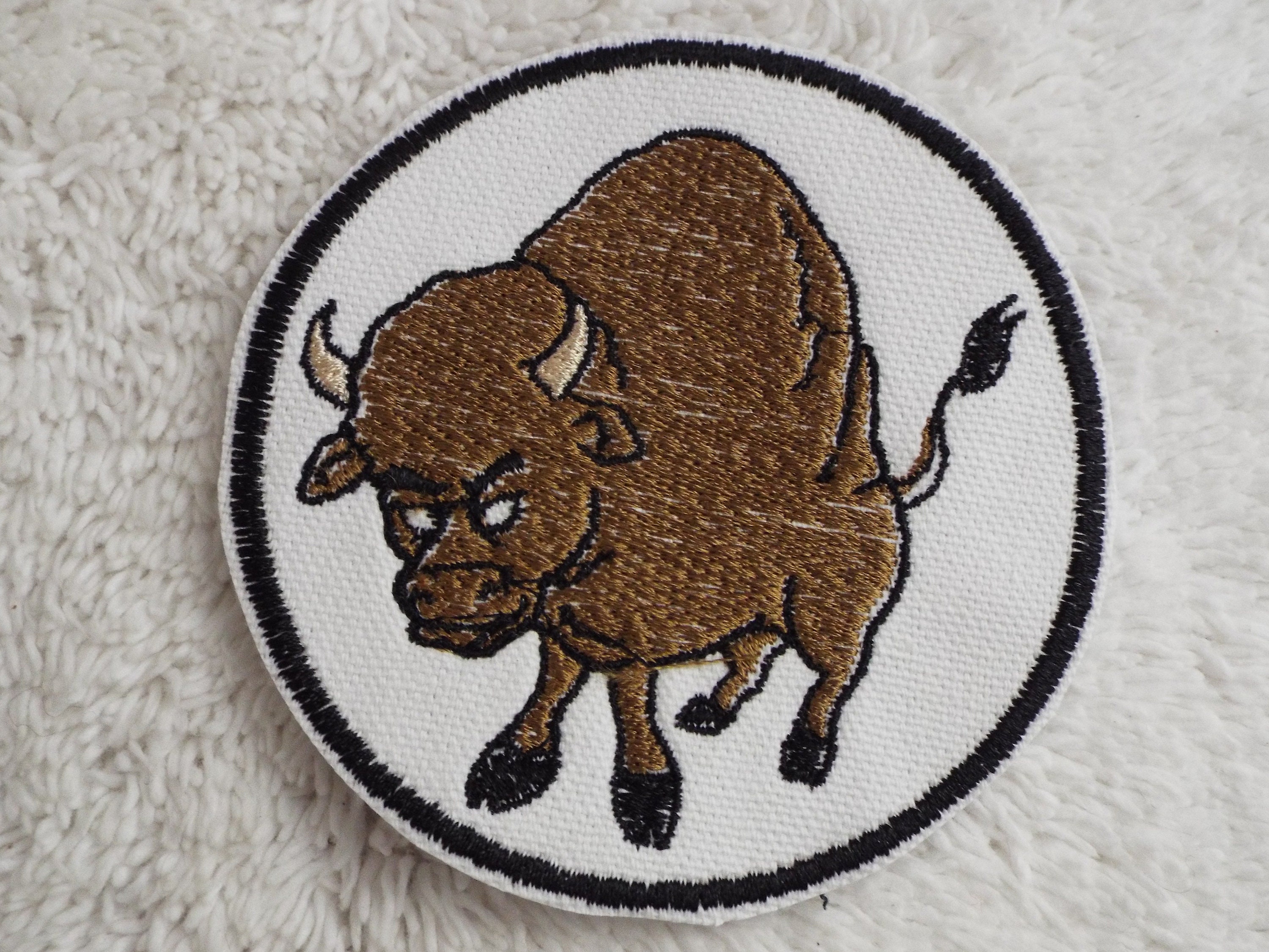 Brown Buffalo Bison Iron-on Patch | Etsy