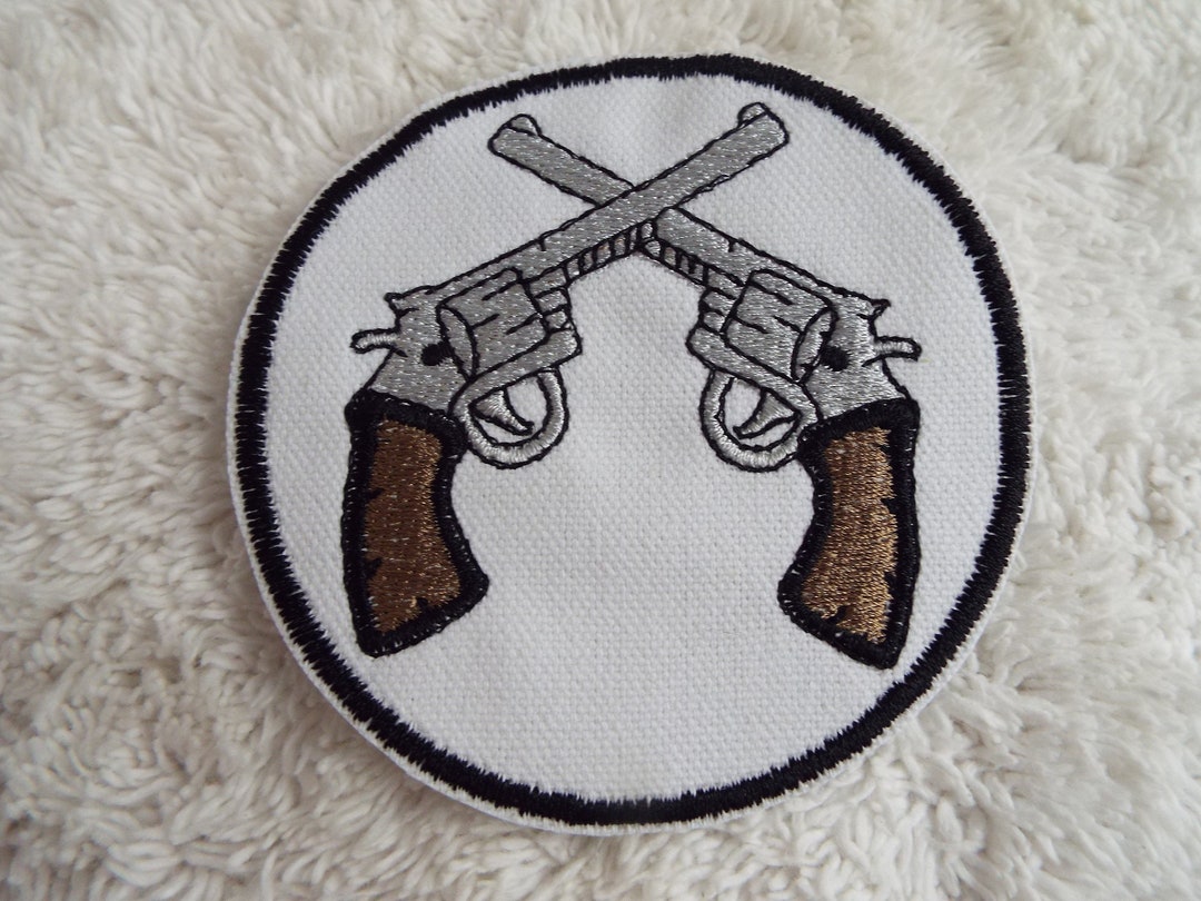 Western Old West Cowboy Guns Embroidered Iron-on Patch - Etsy