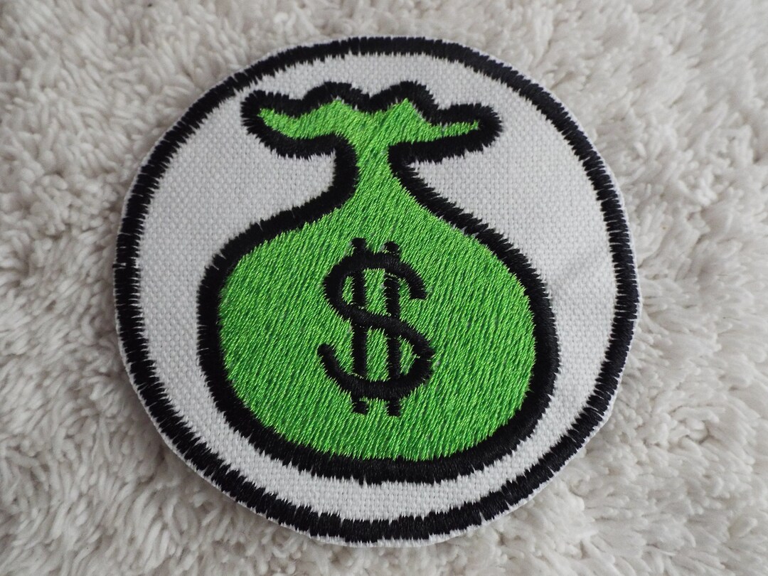Cash Money Bag Embroidery Iron-on Patch - Etsy
