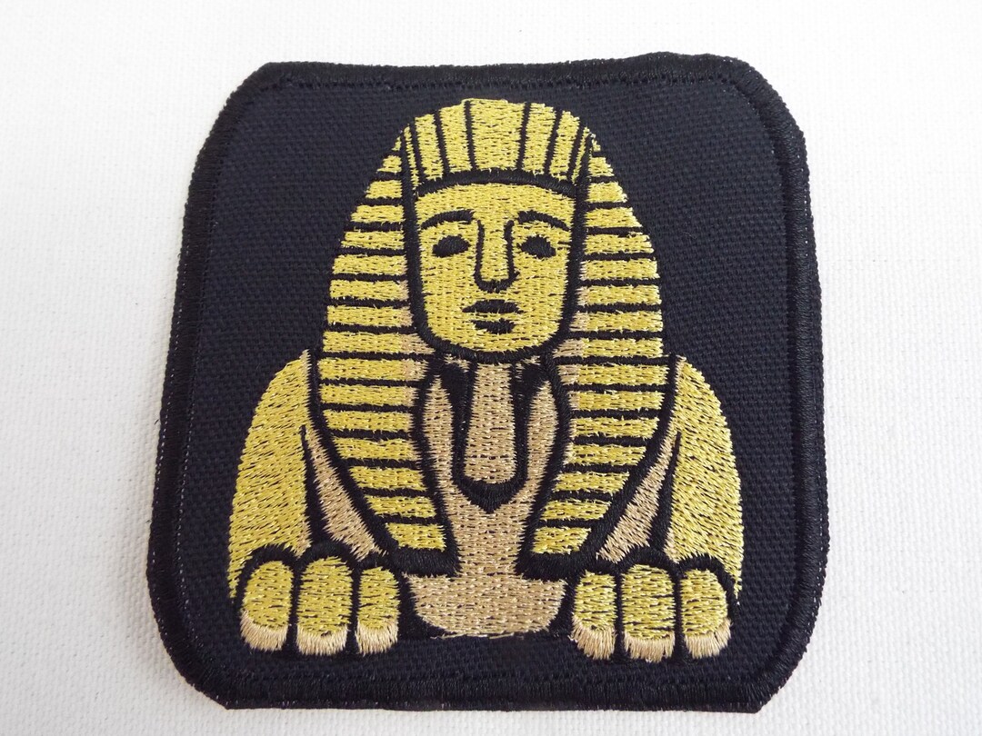 Egyptian Sphinx Embroidered Iron on Patch - Etsy