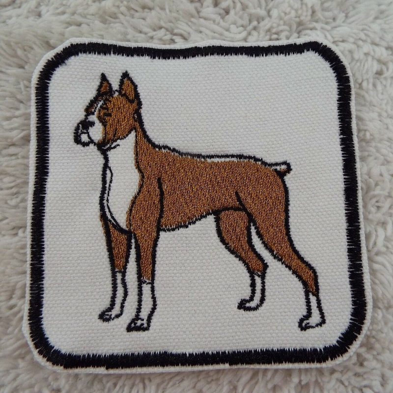 Boxer Dog Embroidery - Etsy